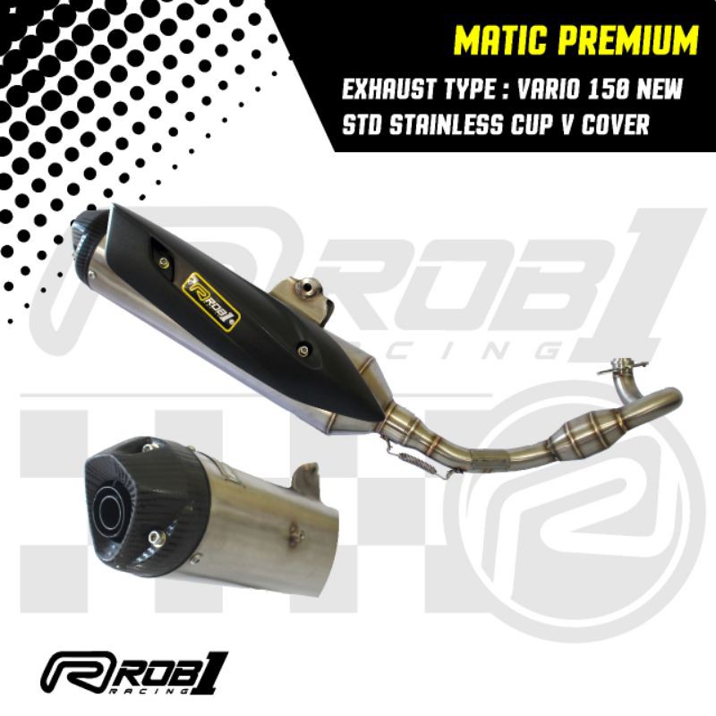 Jual ROB1 Knalpot Racing Vario New 2020 2019 STD Racing | Shopee Indonesia