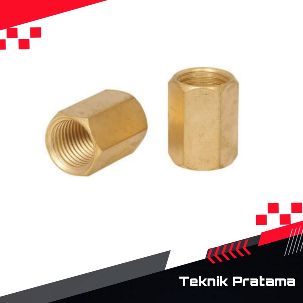 Jual Sock Drat / Sok Drat kuningan 1/2" x 1/2" | Shopee Indonesia
