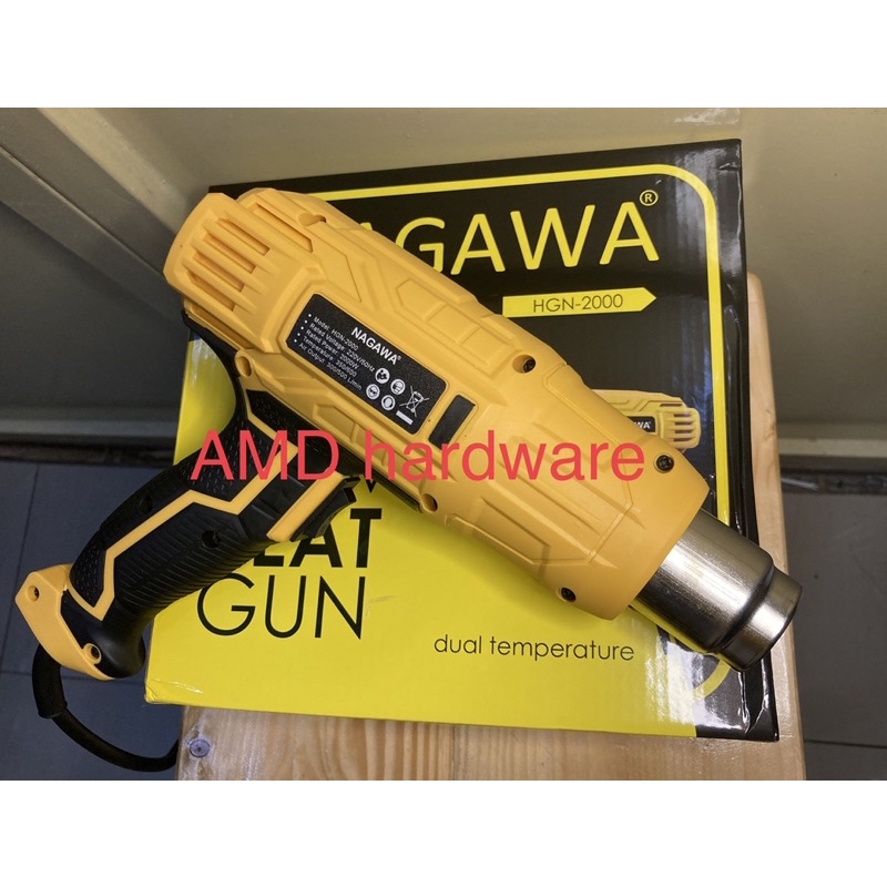 Jual Mesin Pemanas Udara Hot Gun Air Blower Heat Dryer HGN2000 Nagawa Kodenki jld 1500-2000W ...