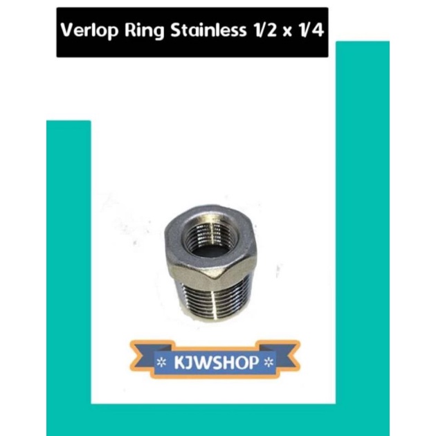 Jual Verlop Ring 1/2 x 1/4 Stainless Verlup Ring 1/2" x 1/4" Stainless ...