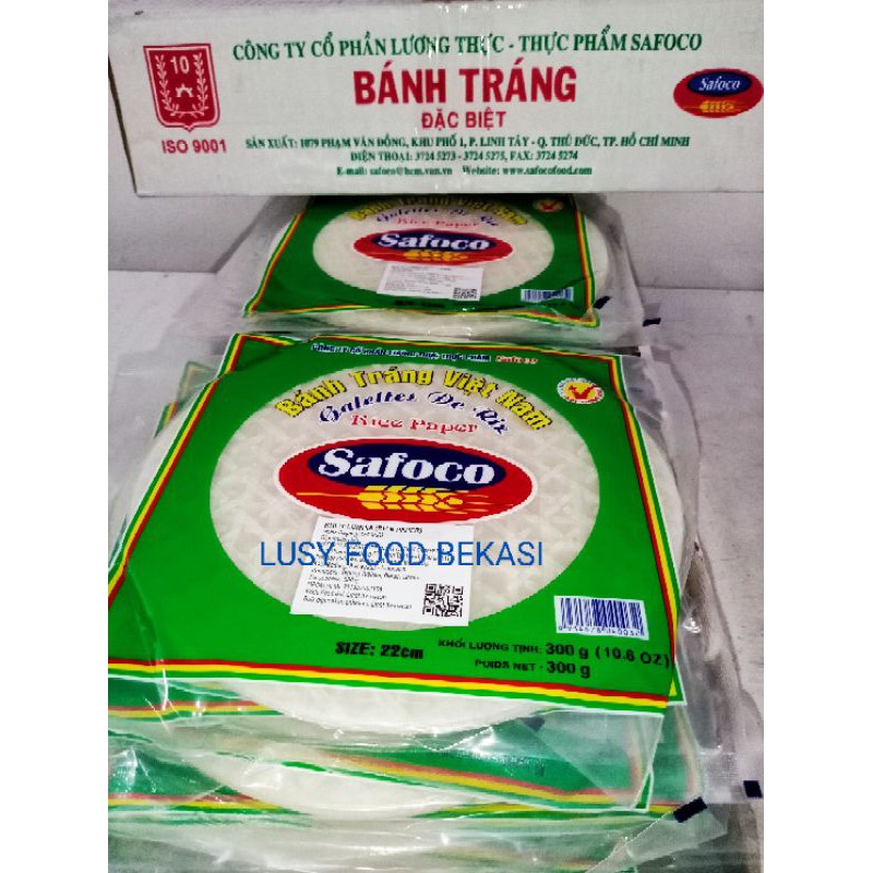 Jual Rice Paper Vietnam Kulit lumpia Vietnam SAFOCO 22cm 300gr | Shopee ...
