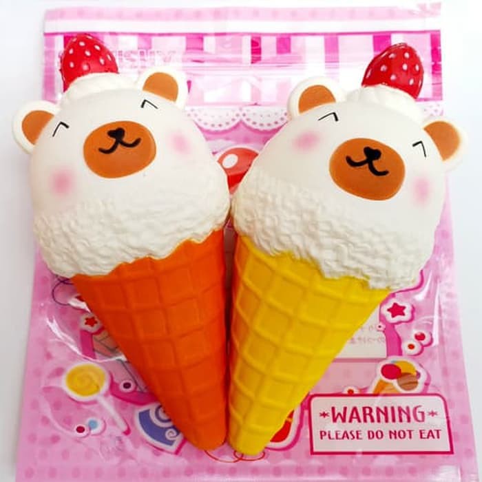 Jual Squishy Rilakkuma Strawberry Ice Cream Cone | Shopee Indonesia