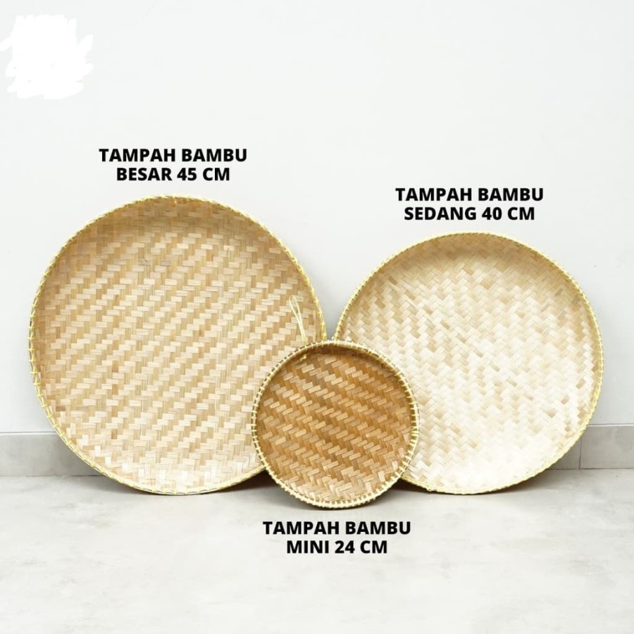 Jual Tampah Bambu Rotan Kayu Tambir Nampan Makanan Kue Nasi Tumpeng ...