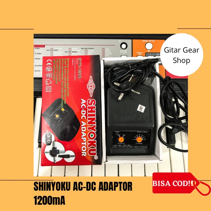 Jual ADAPTOR KEYBOARD SHINYOKU ADAPTOR SHINYOKU ADAPTOR 1200MA | Shopee ...