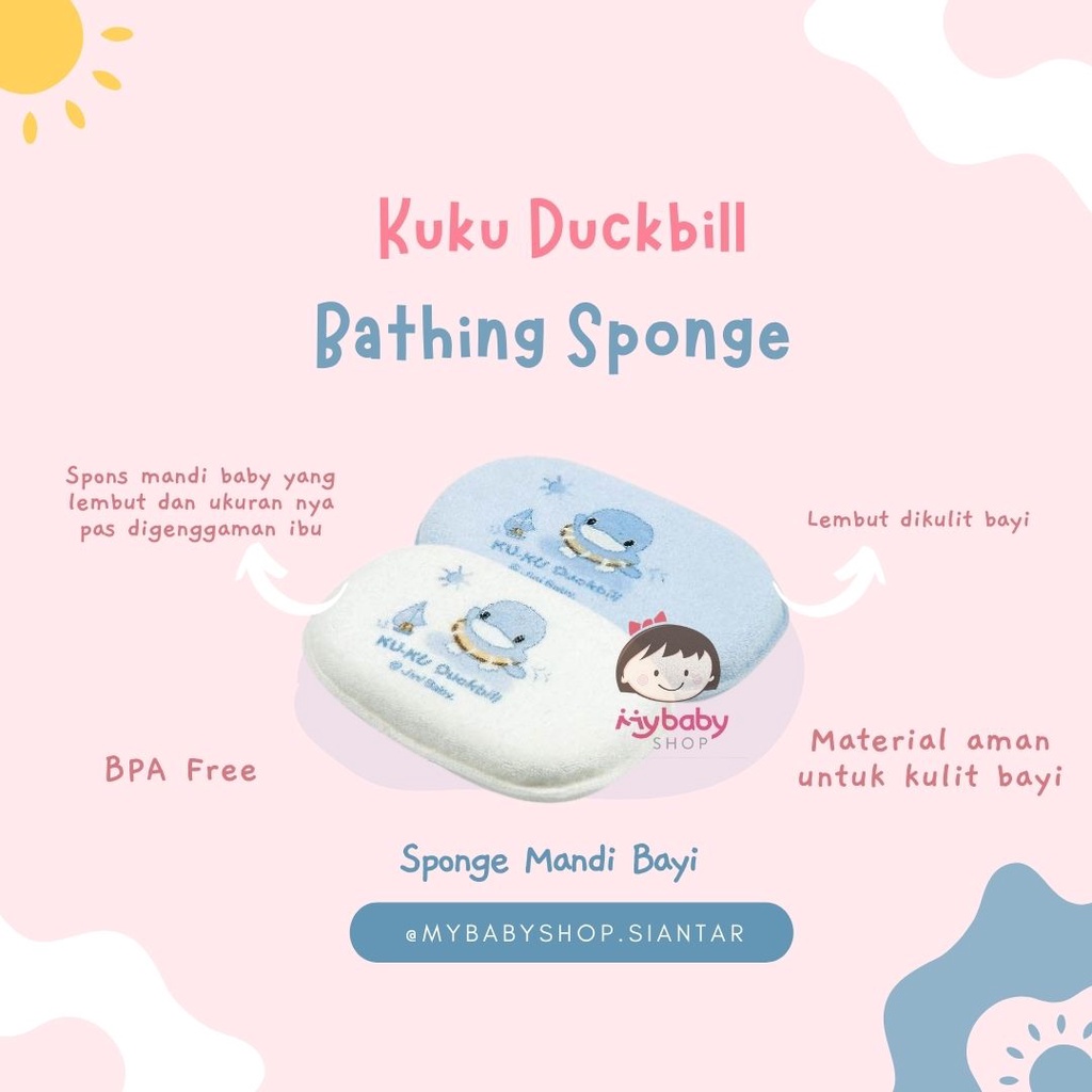 Jual Kuku Duckbill KU1034 Antibacterial Bath Sponge / Spon Mandi Bayi Antibakteri BEST SELLER ...