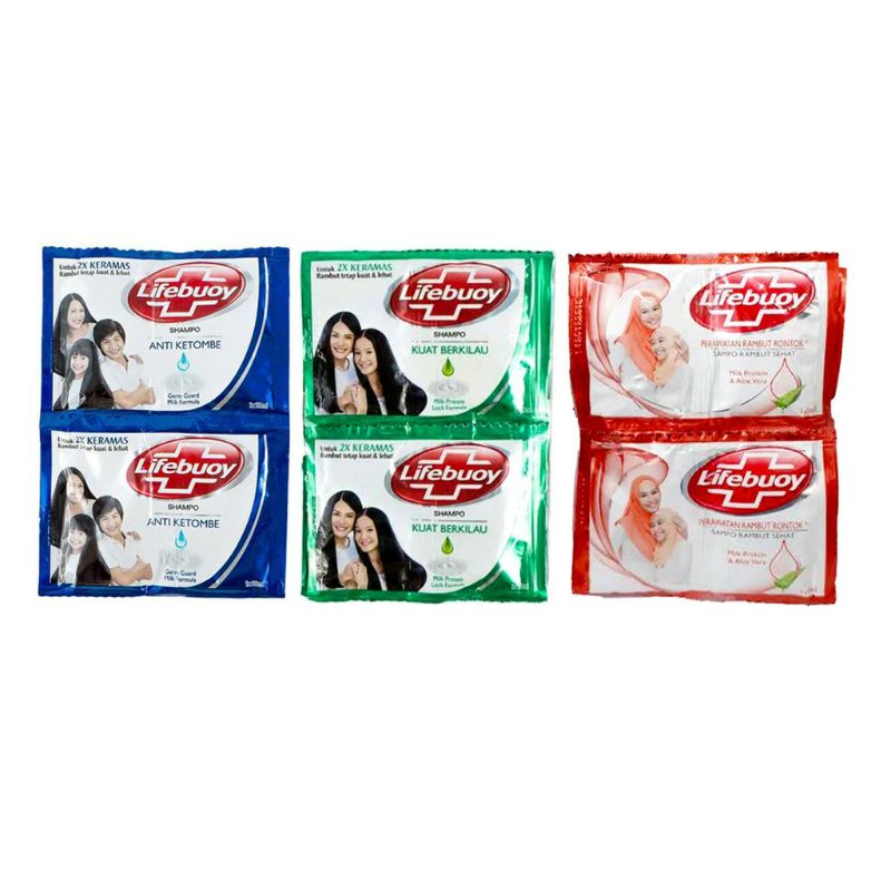 Jual Lifebuoy Shampoo Renteng (Isi 12 Sachet 9ml) Shampo Renceng Hijau ...