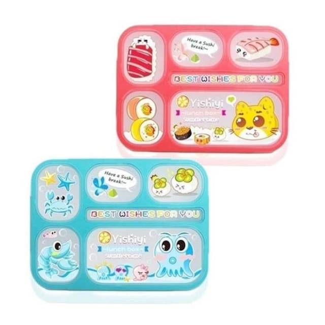 Jual YOOYEE Lunch Box 589 Kotak Makan 6 Sekat - BPA Free - Anti Tumpah ...