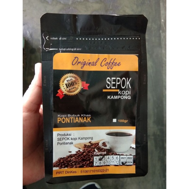 Jual Original Coffee Sepok Kopi Kampong / Kopi Bubuk Khas Pontianak ...