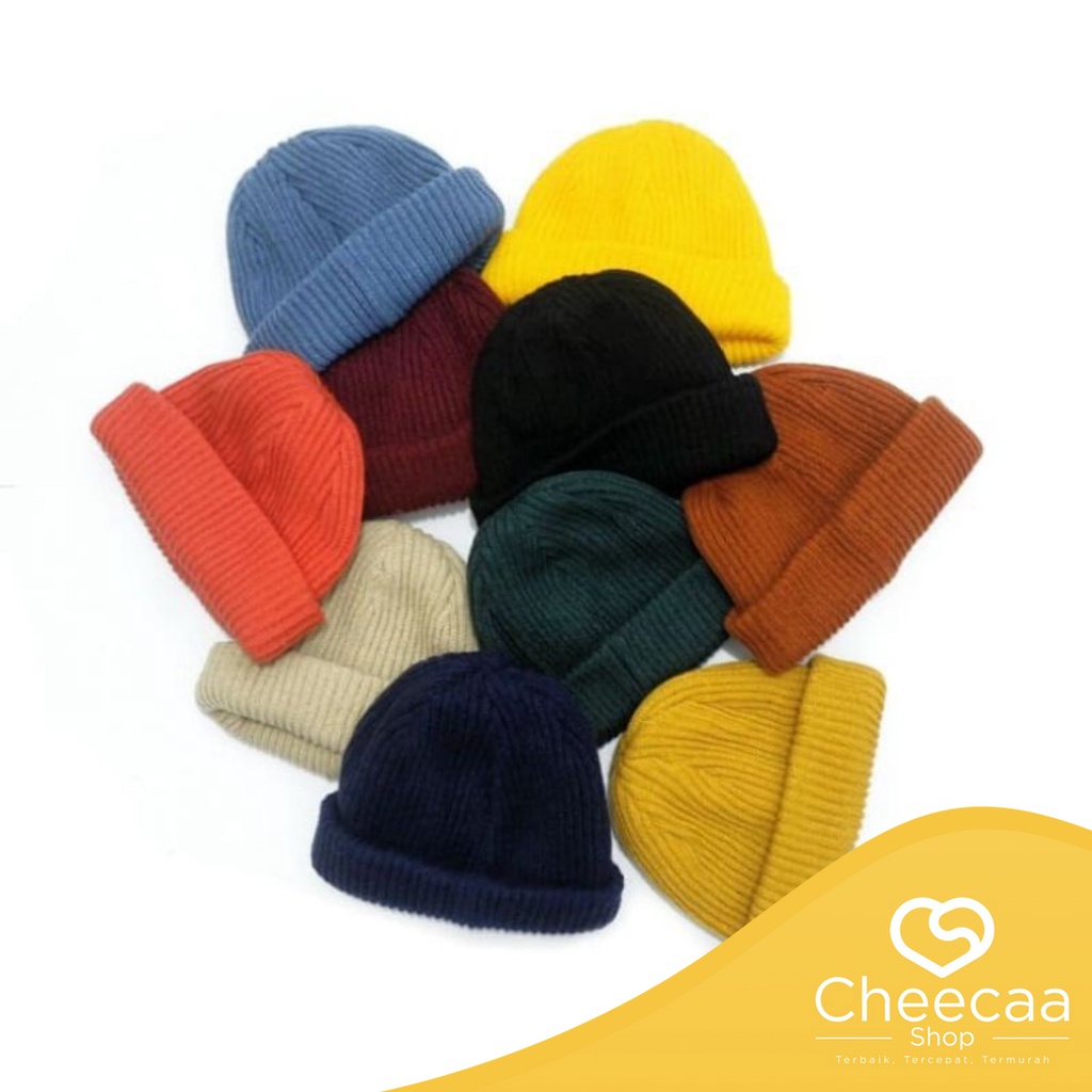 Jual CC ( TP1) Topi Beanie Hat Dewasa Kupluk Rajut Penghangat Kepala ...