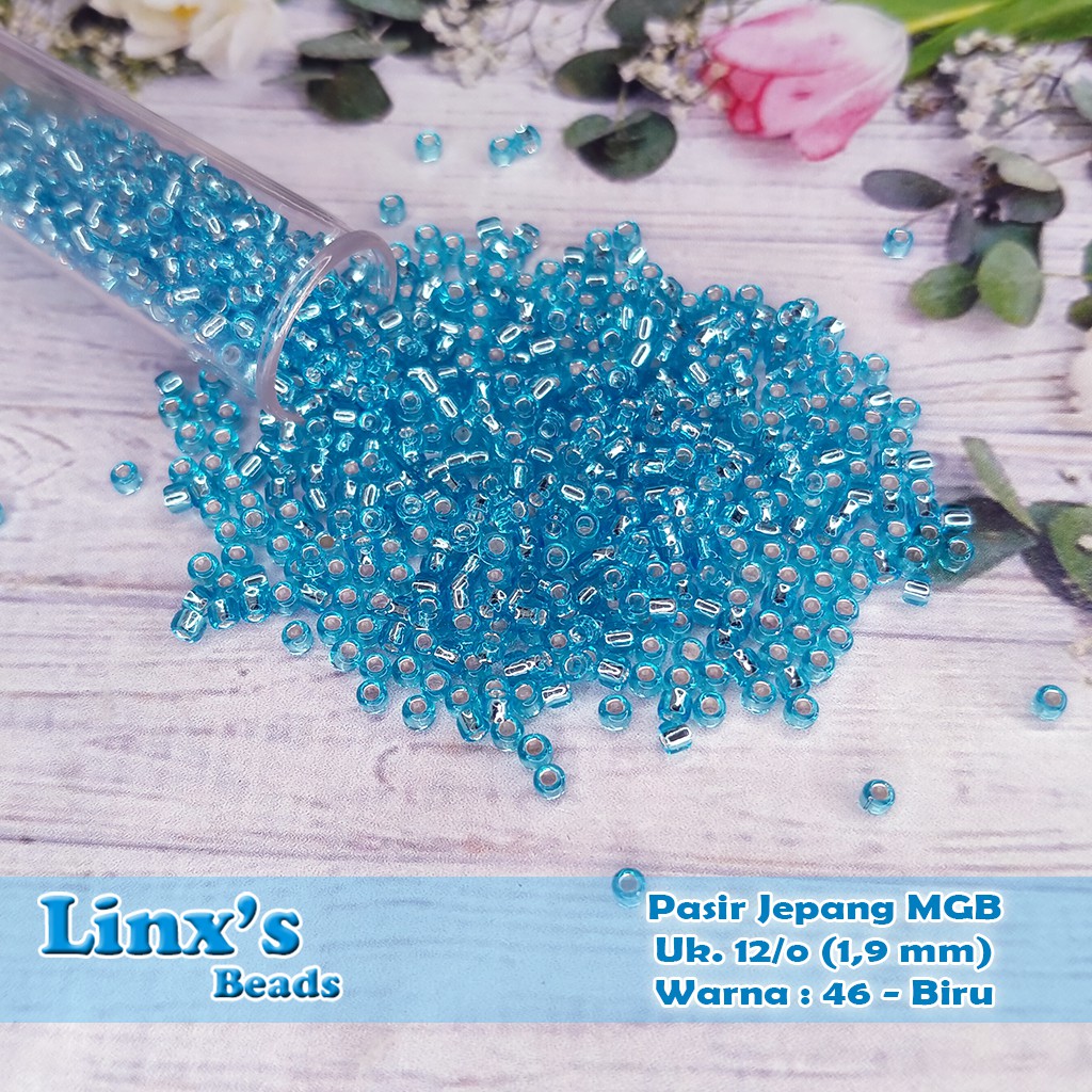 Jual Manik Payet Pasir Jepang MGB Biru (10 gram) | Shopee Indonesia