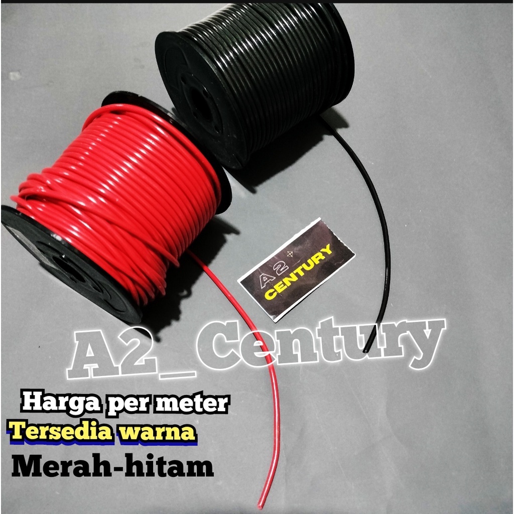 Jual Kabel Serabut Body Kelistrikan Motor Meteran AWG 22 Warna Hitam ...