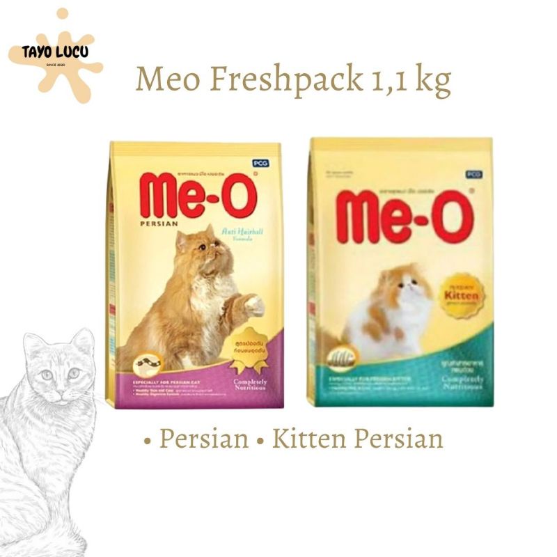 Jual MeO Persian Kitten Persian1,1kg Freshpack Pakan Kucing Makanan ...