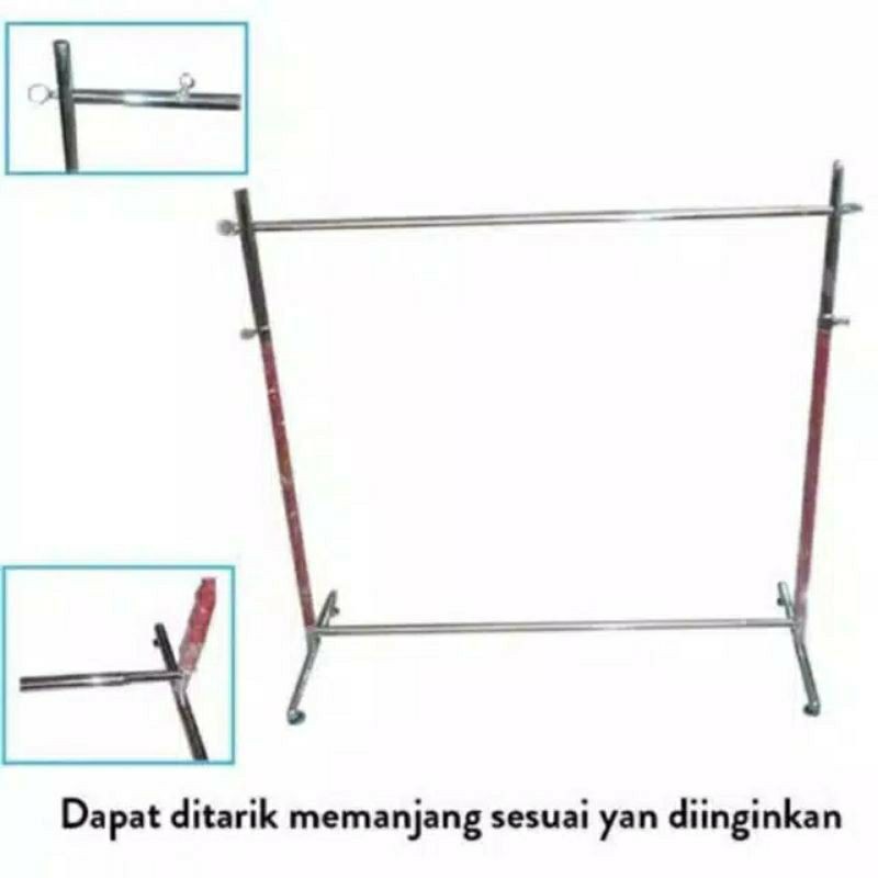Jual Display gantungan baju model gawang / gantungan baju besi ...