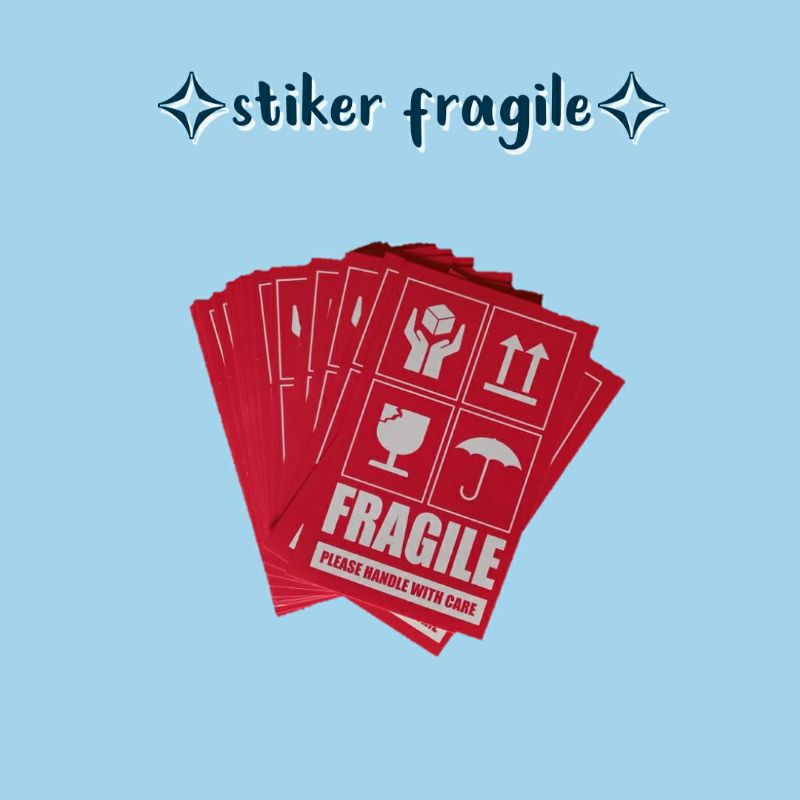 Jual Stiker Fragile Satuan [BACA DESKRIPSI] | Shopee Indonesia