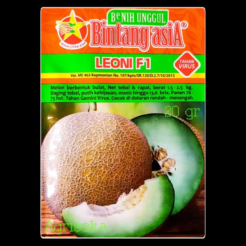 Jual Benih Melon LEONI F1 20 Gram - Bintang Asia | Shopee Indonesia