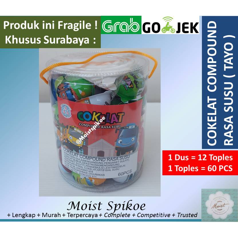 Jual PERMEN COKELAT COKLAT TELUR COMPOUND RASA SUSU TAYO AAA | Shopee ...