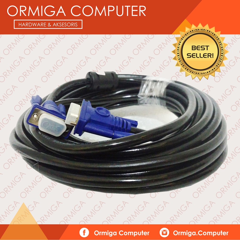 Jual KABEL VGA 10 METER MALE TO MALE | Shopee Indonesia