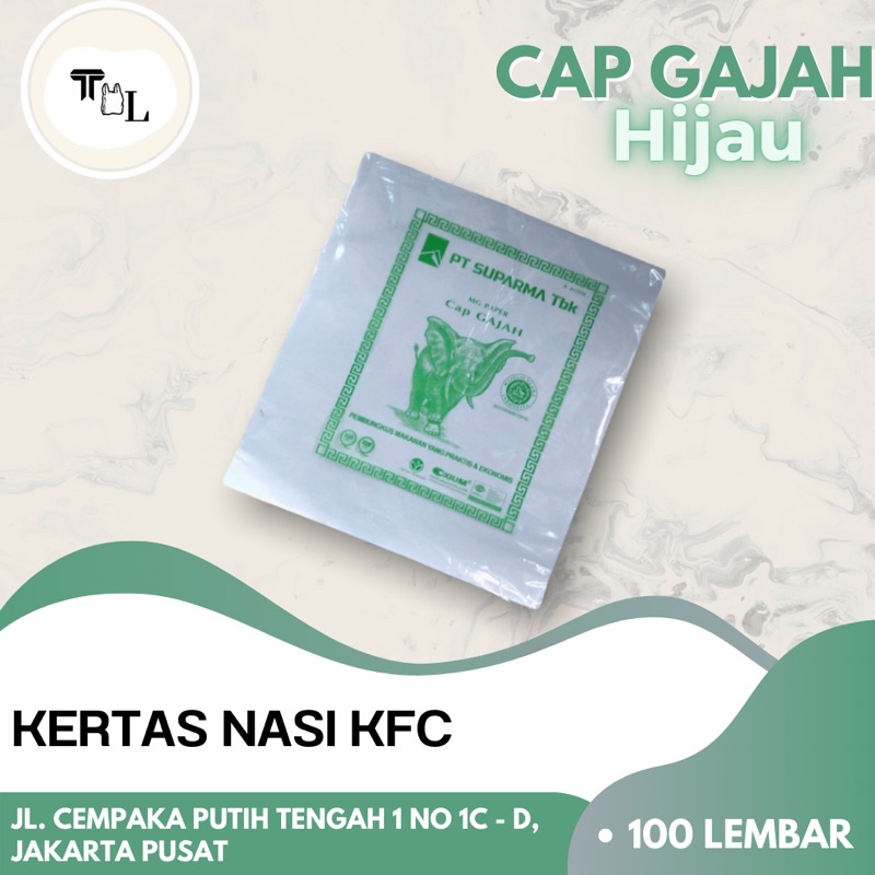 Jual Kertas Nasi KFC Cap Gajah - 100 Lembar | Shopee Indonesia