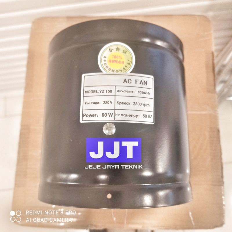 Jual Blower plafon besi bulat 6 inch booster fan EXHAUST 6inch kipas ...
