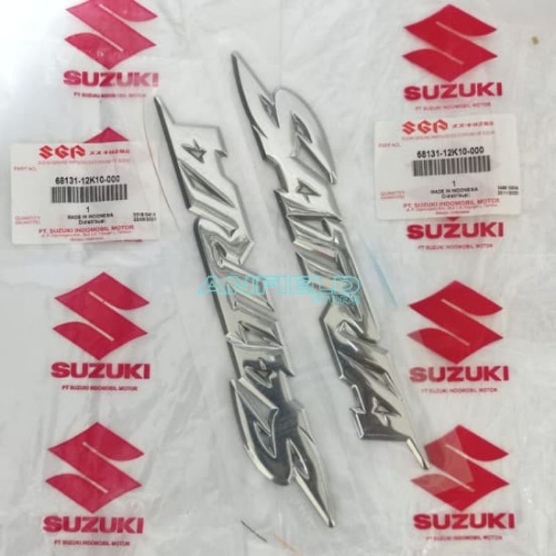 Jual EMBLEM LOGO BODY SATRIA FU F150 F EMBOS STIKER ORIGINAL SGP harga ...