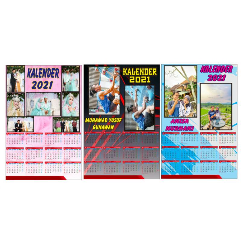 Jual KALENDER KARAKTER 2021 DESIGN BEBAS | Shopee Indonesia