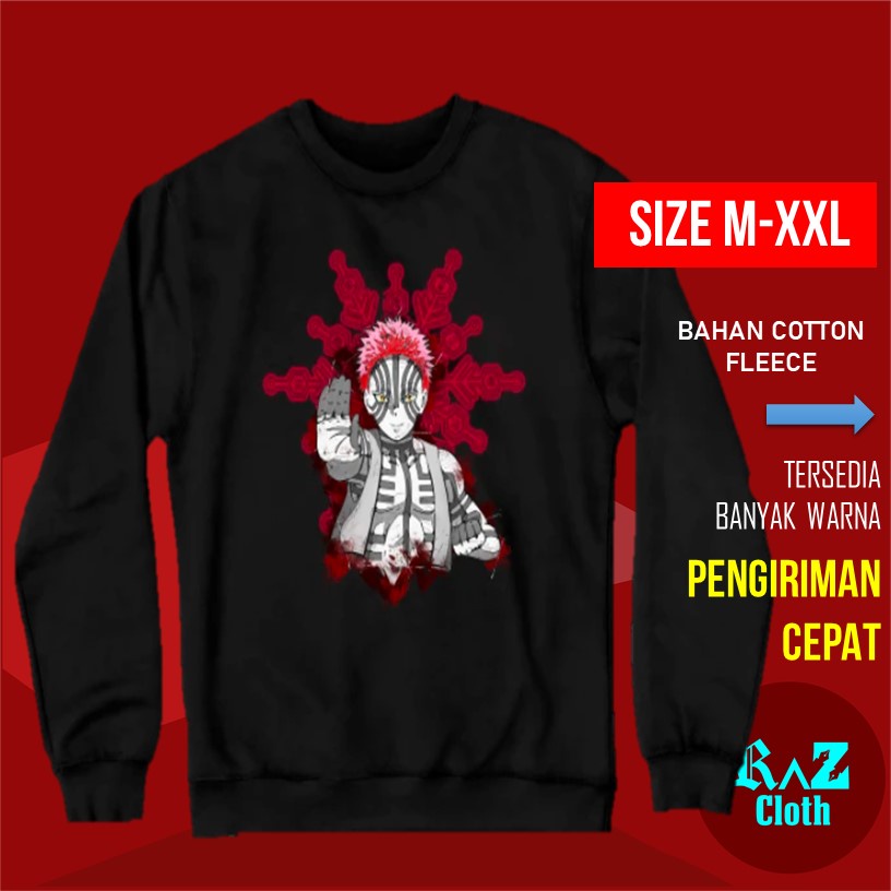 Jual Jaket Hodie Anime Cowok Akaza Jutsushiki Tenkai Kimetsu No Yaiba ...