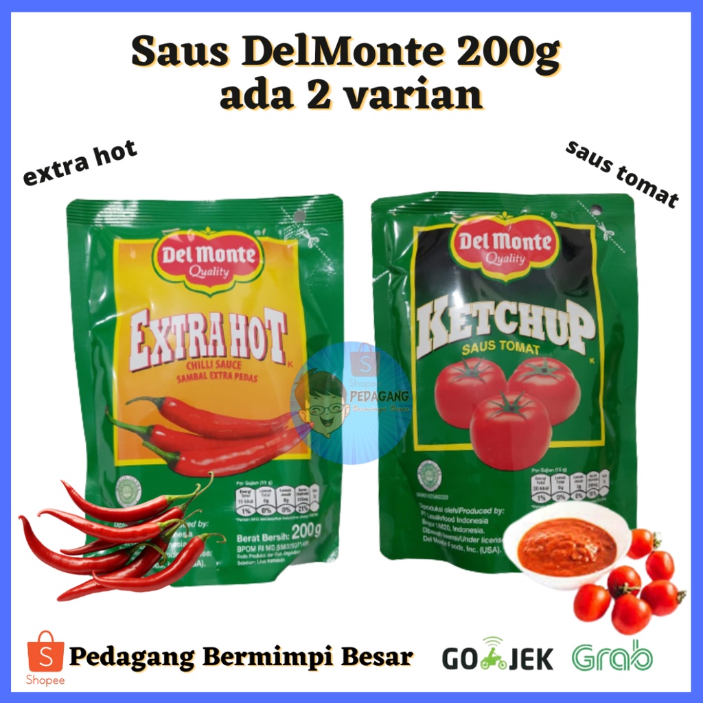 Jual Saus DelMonte 200g Ada 2 Varian/ Saus delmonte/ Saos Delmonte ...