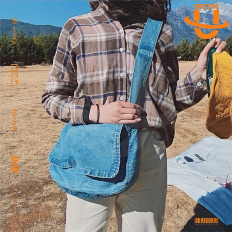 Jual UNITENS SBM.V1 Medium Messenger Sling Bag + Puring Unisex Original ...