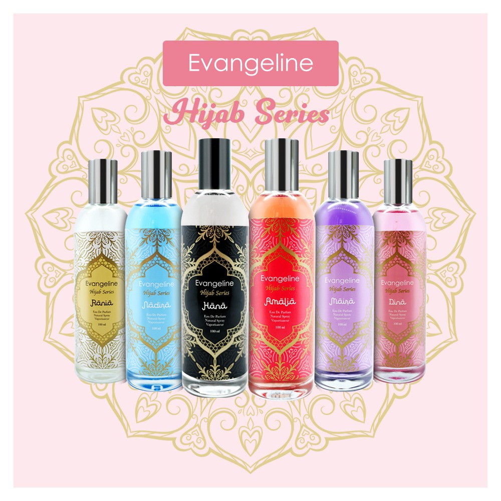 Jual EVANGELINE Hijab 100ml Eau De Parfum - Amalia / Rania / Nadira ...