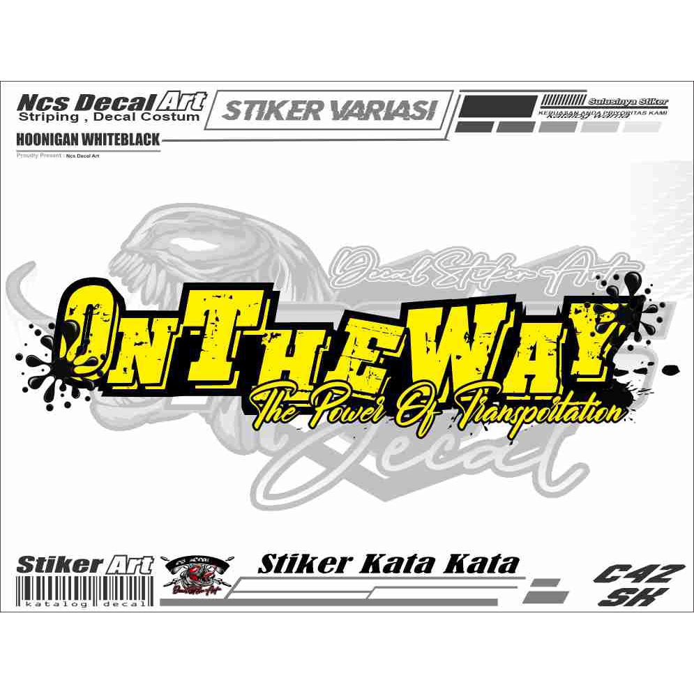 Jual sticker mobil stiker tulisan keren stiker variasi stiker kata kata ...