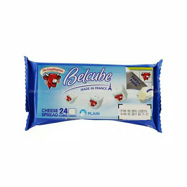 Jual BELCUBE Plain Cheese Spread 24 Cubes Keju Tawar Makanan Anak Bayi ...