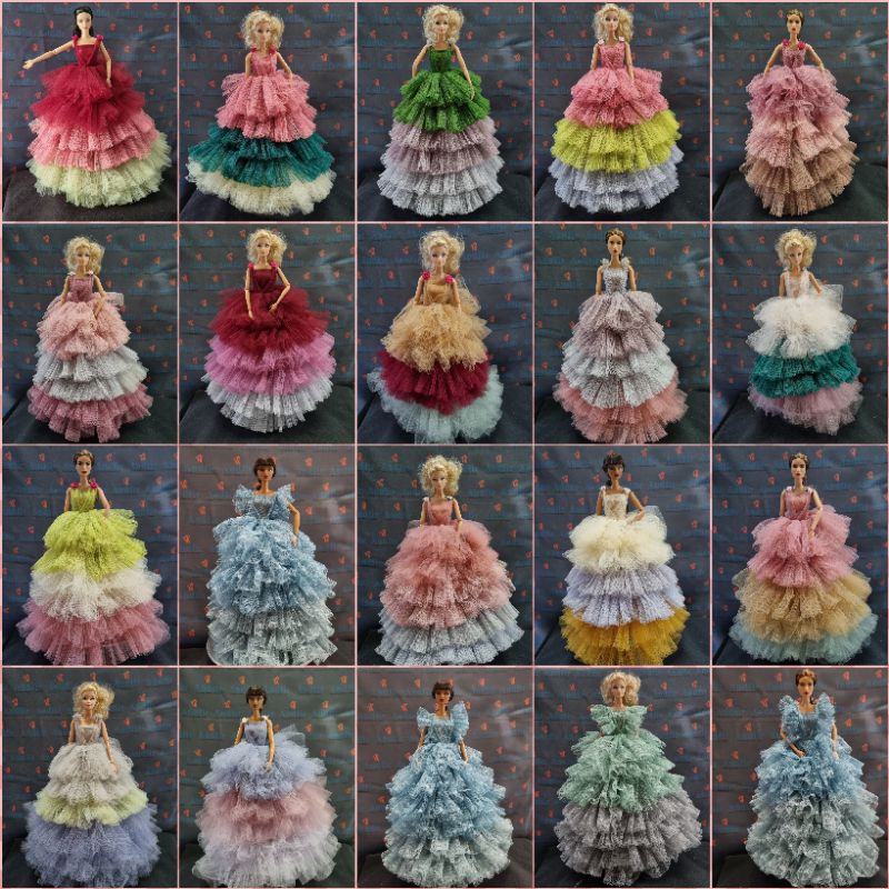 Jual Baju Boneka Fashion ukuran 1/6 11.5 Inc Dress D2 | Shopee Indonesia