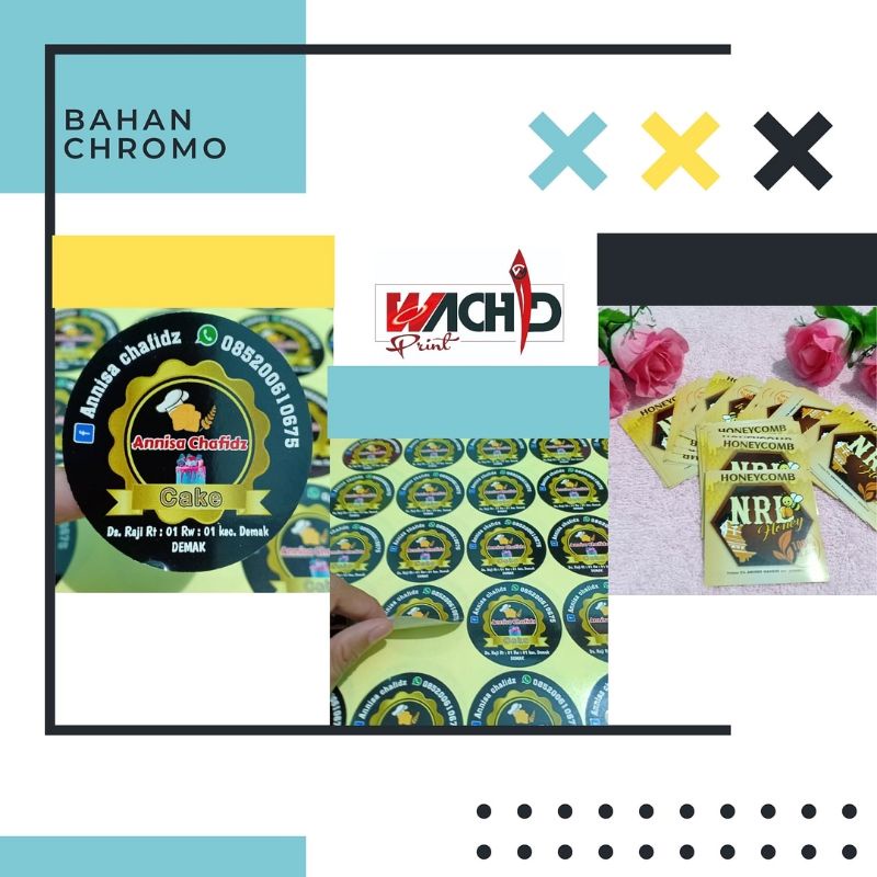 Jual Cetak Stiker Custom Cutting/Label Makanan/Bulat Oval Kotak ...
