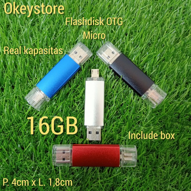 Jual FLASHDISK 16GB OTG MICRO METAL OTGMT01 REAL KAPASITAS | Shopee ...
