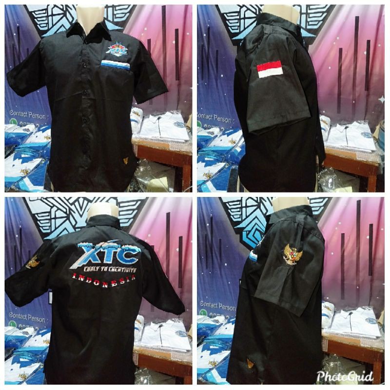 Jual kemeja xtc hitam pendek creativity jaket xtc kaos xtc | Shopee ...