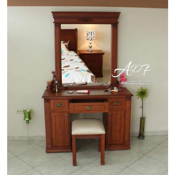 Jual Meja Rias Minimalis Meja Riyas Modern Meja Riyas Kayu Jati | Shopee Indonesia