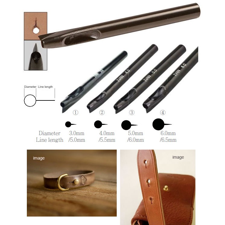 Jual Leather punch : Button hole punch with slit / 1pc | Shopee Indonesia