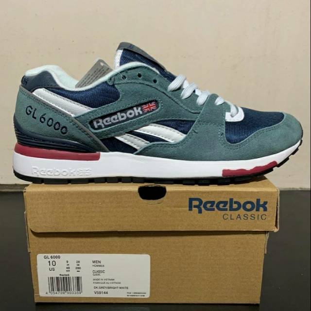 Jual Reebok classics gl 6000 grey white | Shopee Indonesia