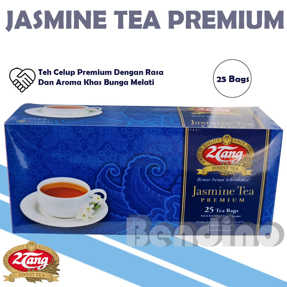 Jual Teh 2Tang Jasmine Tea Premium Box = 25 Pcs - 2 Tang Teh Melati ...