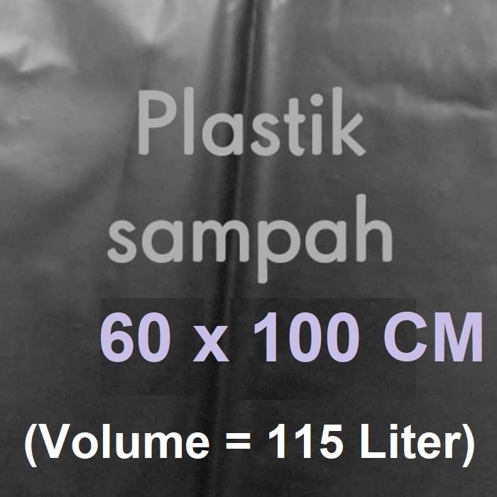 Jual 60 x 100 CM Kantong Tempat Sampah Plastik 115 Liter / Plastic ...