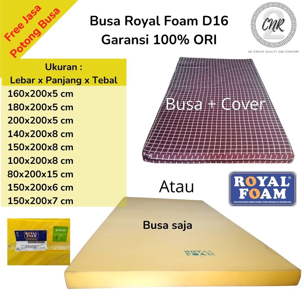 Jual Busa lembaran busa royal foam density 16, busa yellow/green tebal ...
