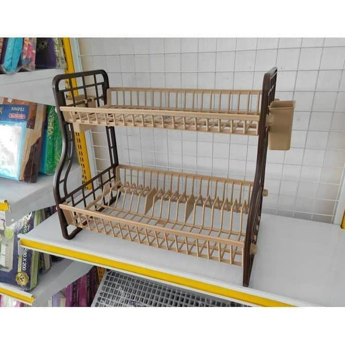 Jual Produk Terbaik - Rak Piring Dapur Plastik 2 Susun Lucky Star ...