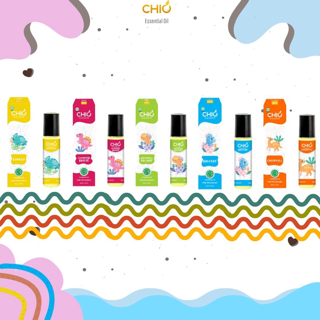 Jual Paket Hemat Chio Essential Oil kemasan dino isi 5pcs | Shopee ...