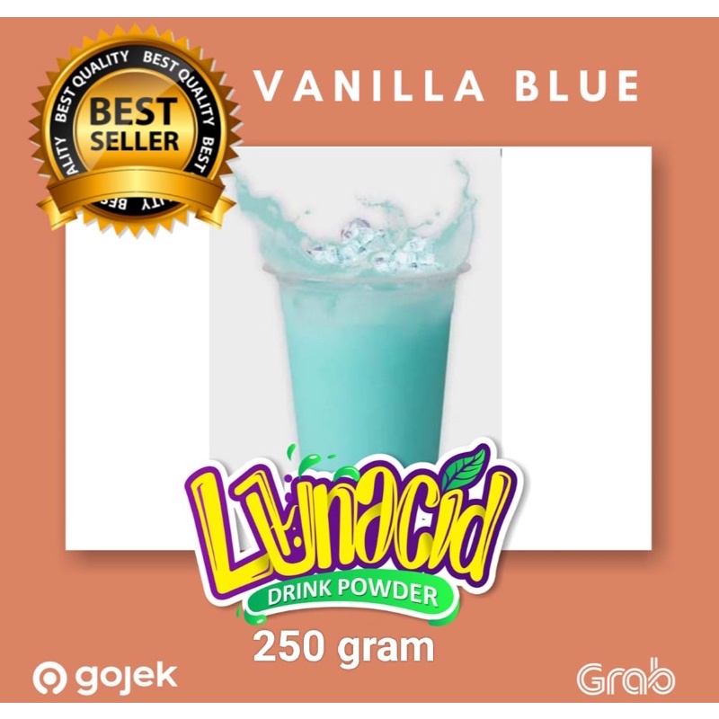 Jual serbuk minuman rasa vanilla blue/Powder drink Vanilla blue / Bubuk ...
