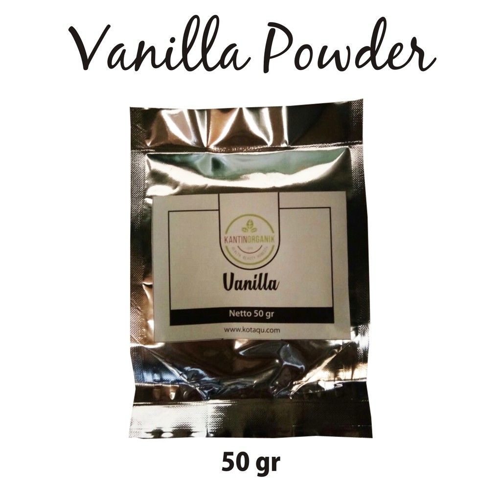 Jual Vanilla Powder Organic (Bubuk Vanila Organik) 50gr | Shopee Indonesia