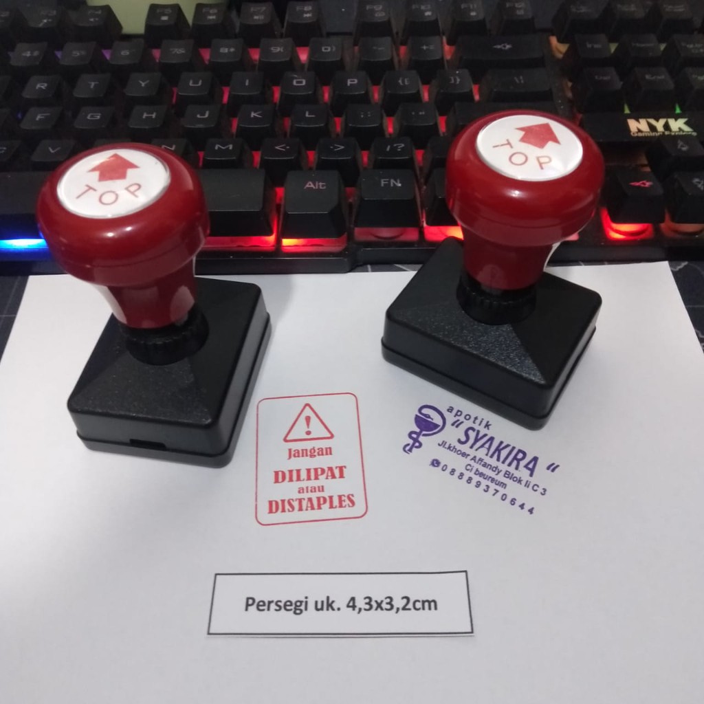 Jual Stempel Perusahaan, logo, nama tandatangan, lunas stample flash stemple praktis, stampel ...