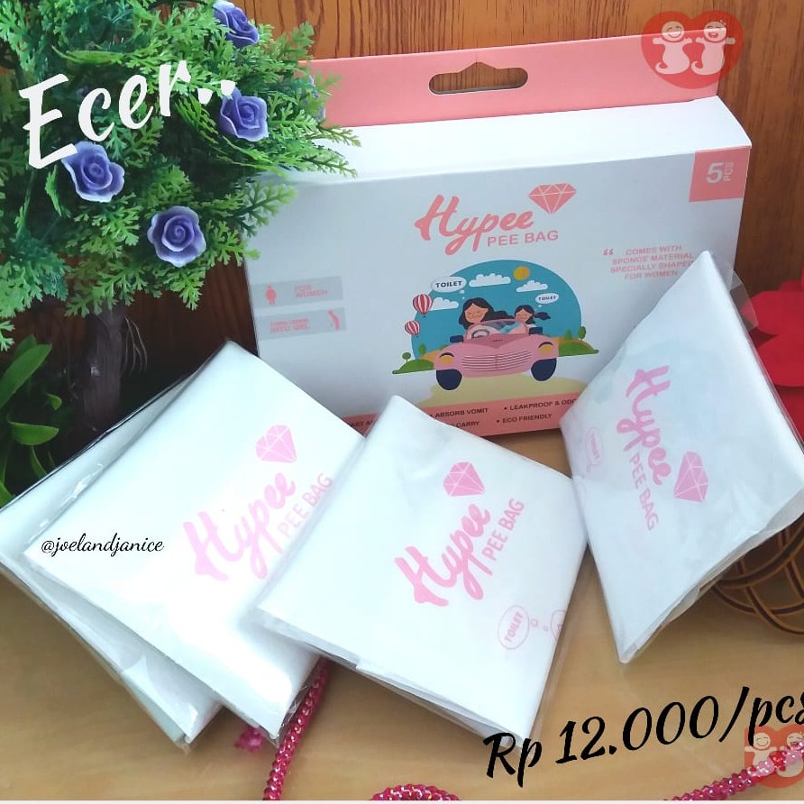 Jual Hypee Disposable Pee Bag Girl - ECER | Shopee Indonesia