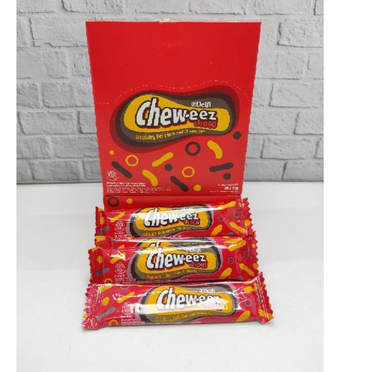 Jual Original Delfi Cheweez Coklat 12 gram (1 pack isi 20 pcs) | Shopee ...