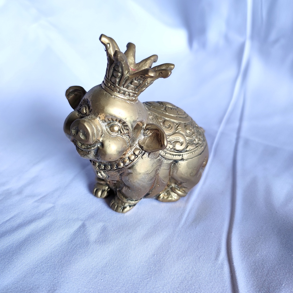 Jual patung babi raja logam kuningan 10cm, | Shopee Indonesia