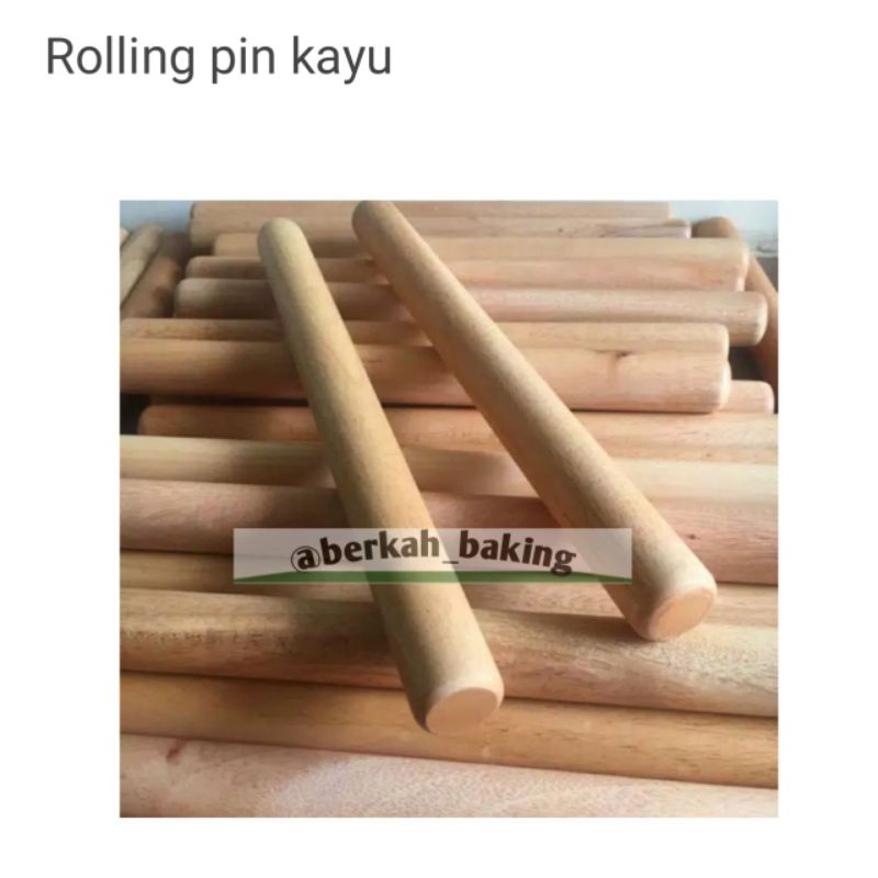 Jual Rol pin kayu perata adonan kue 30 cm | Shopee Indonesia